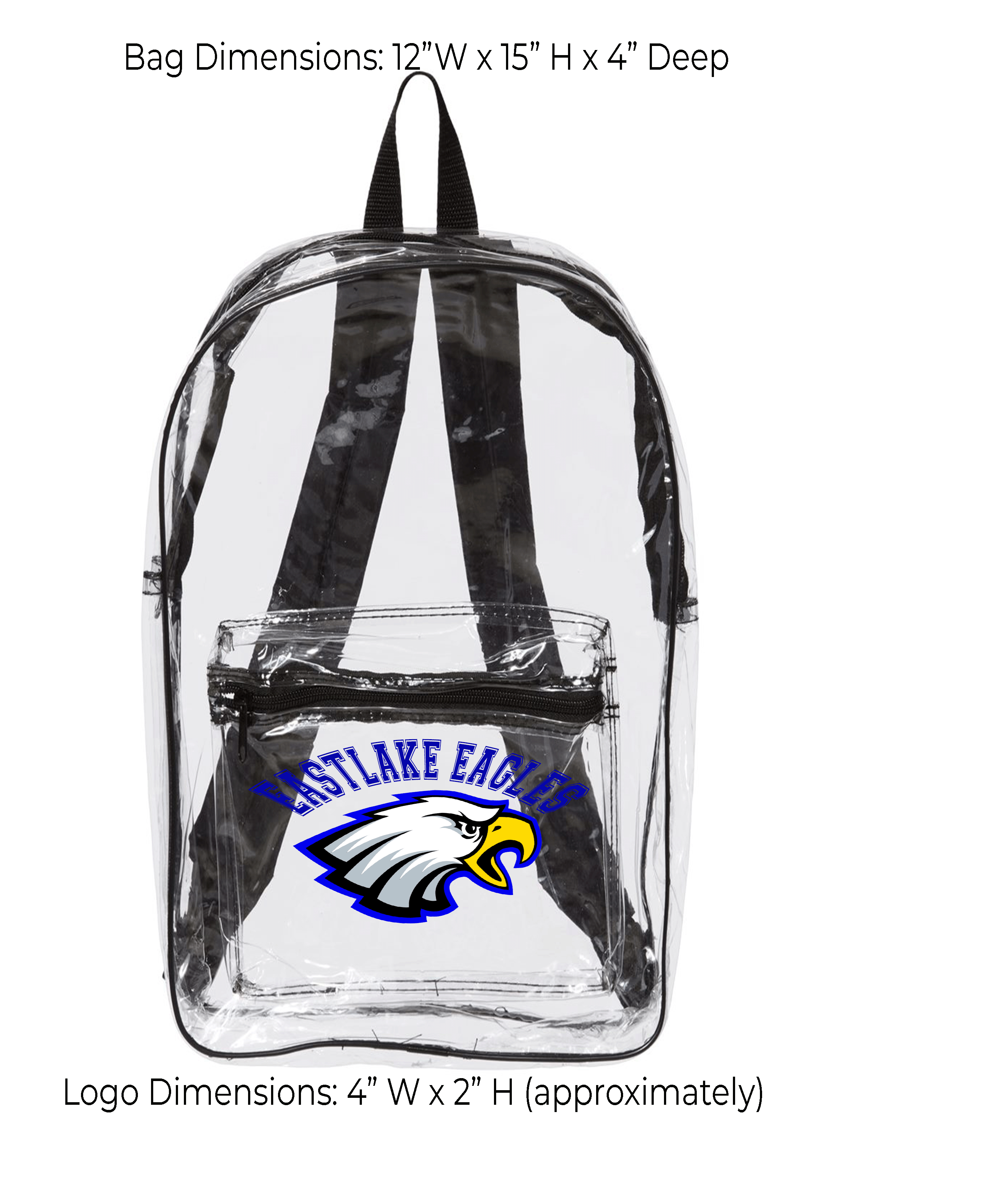 Clear Stadium Backpack (1 Backpack) – Miniaday Designs, LLC.